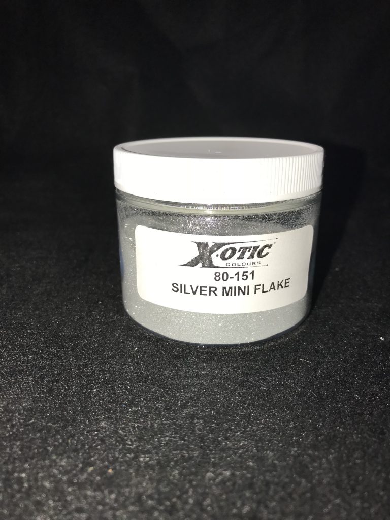 Silver Ultra Mini Flake .002 x .002 - Xotic Colours